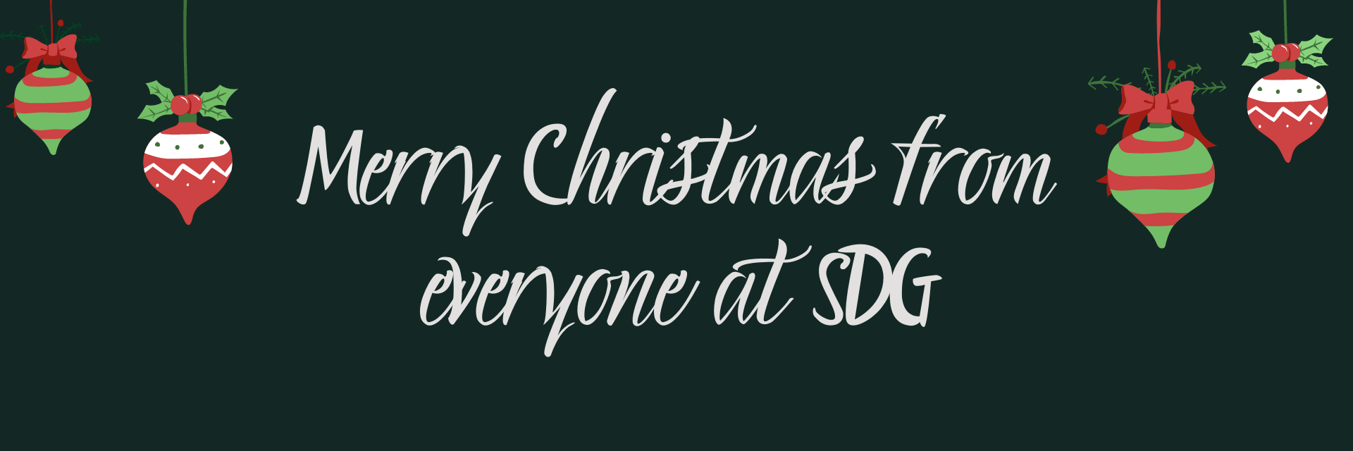 Merry Christmas from SDG | We Are SDG