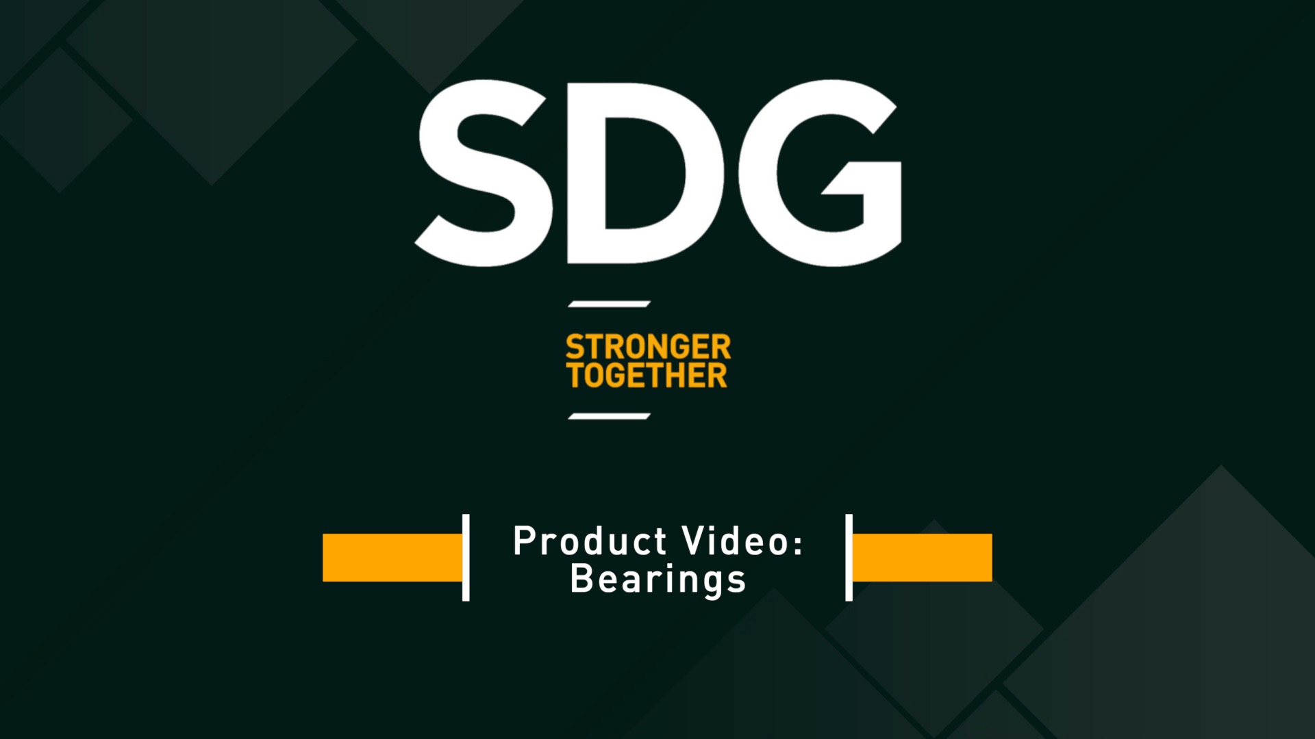 SDG BEARINGS | We Are SDG